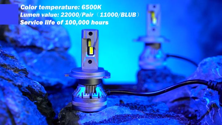 Novsight Newest N37 White 120W 22000LM 6500K H4 H7 H11 9005(HB3) 9006 ...