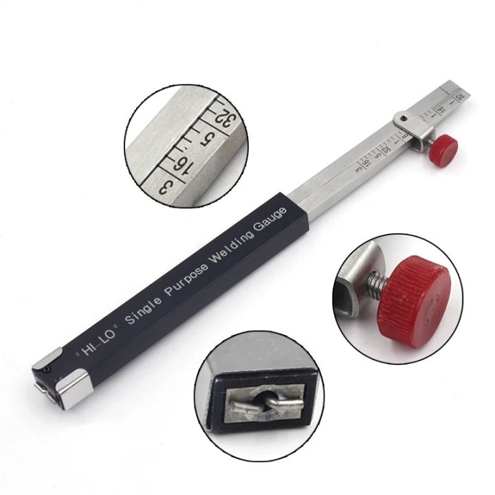 Stainless Steel Welding Inspection Ruler HI-LO Welding Gauge Small High ...