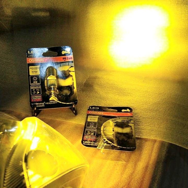 BOLHAM Halogen OSRAM LED T19 AllSeason. Golden Yellow (Sinar Kuning ...