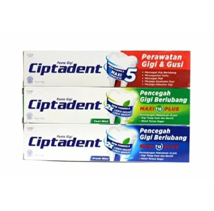 CIPTADENT PASTA GIGI MAXI PLUS 225 GRAM FRESH MINT COOL MINT | Lazada ...