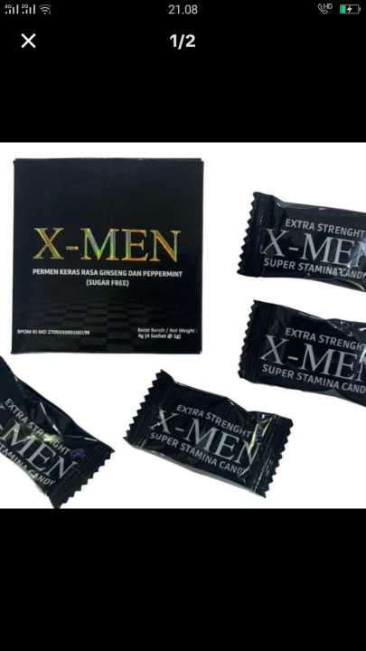 Permen X -Men penambah stamina pria | Lazada Indonesia