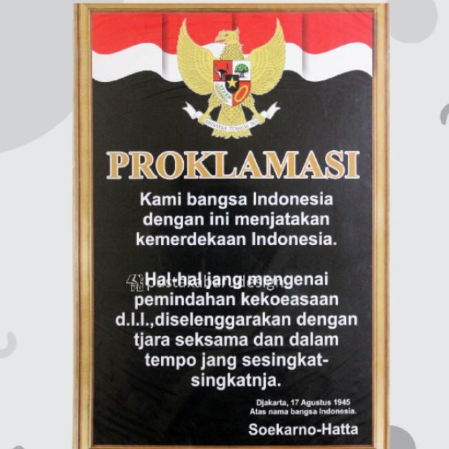 poster hiasan dinding poster proklamasi | Lazada Indonesia