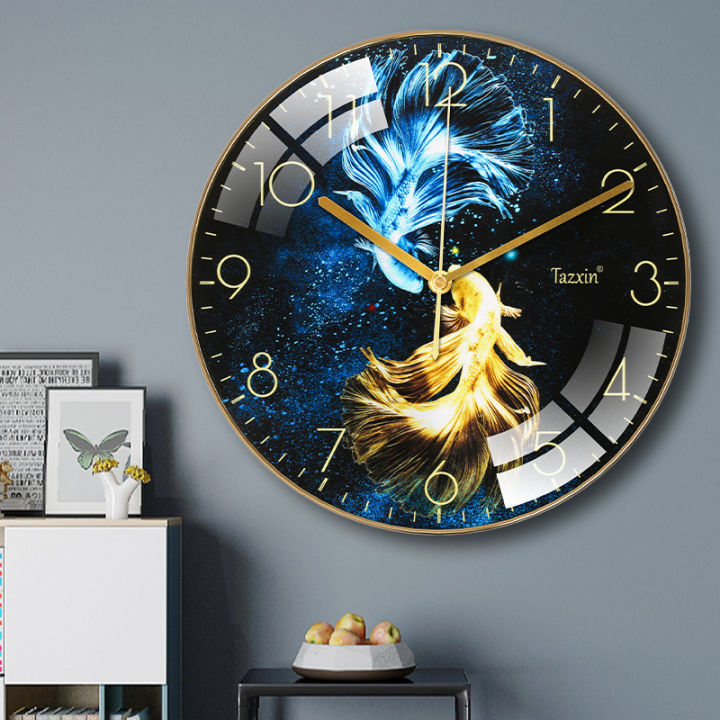 HOL 12 inch modern fashion silent living room wall clock household ...