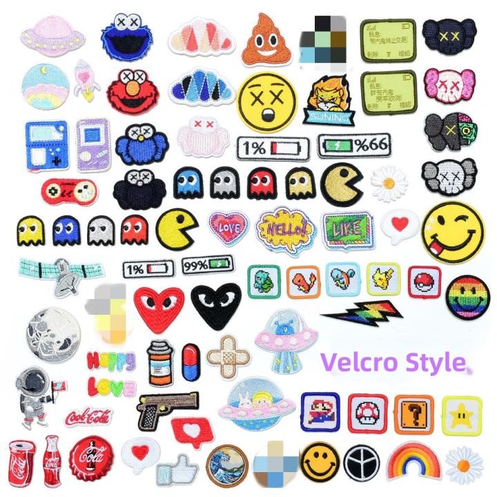 Embroidered Daisy Fabric Patch Magic Stick Shoes Decorative Repair Hole ...