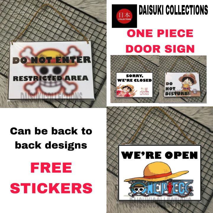Onepiece Anime Door signage | Lazada PH