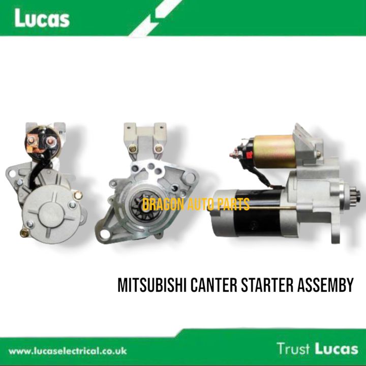 Lucas Starter Assembly For Mitsubishi CANTER FUSO 4D33 9 Teeth 24V ...
