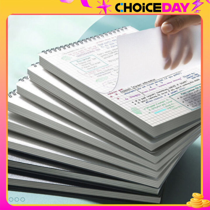 Coil Notebook Grid Line A6 Loose-Leaf Coil Notebook Spiral Notebook ...