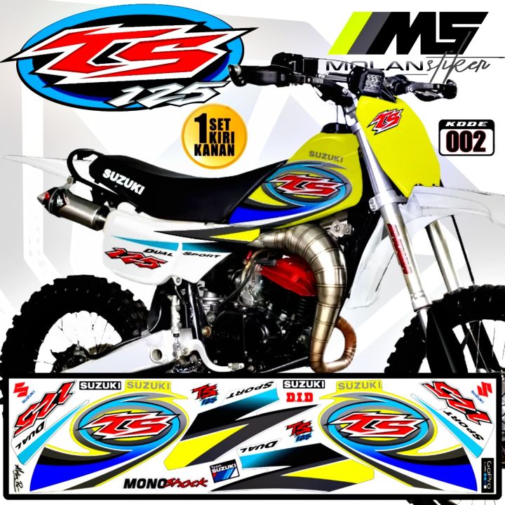 Decal Sticker Striping Variasi Suzuki TS 125 Striping Variasi Motif Ori ...