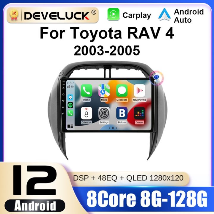 2 Din Android 12 Car Radio For Toyota RAV4 RAV 4 2003 -2005 Multimedia ...