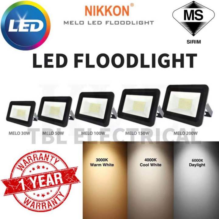🔥READY STOCK🔥Nikkon IP65 Melo Series LED Floodlight LED Sport Light ...
