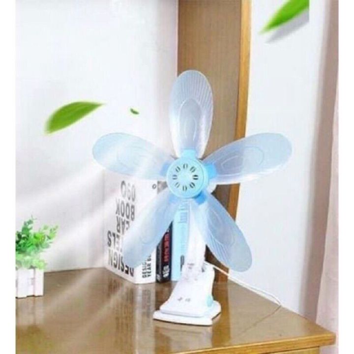 T-Wolf Fan Home Electric 5Fan W/ Clip Clover Fan Anti-Heat Portable ...