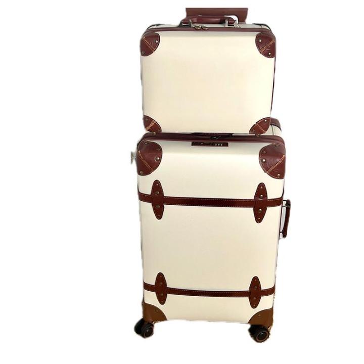 Vintage Retro Luggage Suitcase Business Travel Gender Neutral Carry-On ...