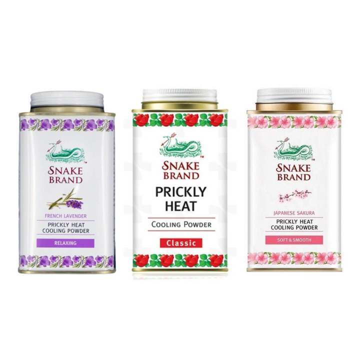 SNAKE BRAND PRICKLY HEAT COOLING POWDER 140G | Lazada PH