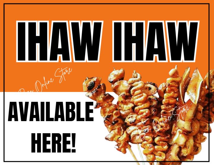IHAW IHAW SIGNAGE, STORE SIGNAGE, STORE SIGN LAMINATED/ PVC A4 SIZE ...