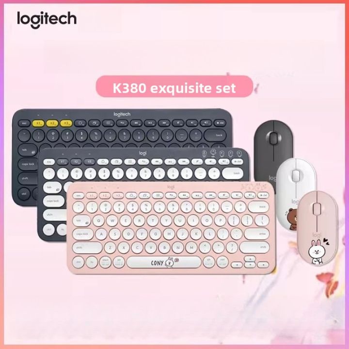 Logitech 350 Wireless Mouse K380 Bluetooth Keyboard Laptop Keyboard and ...