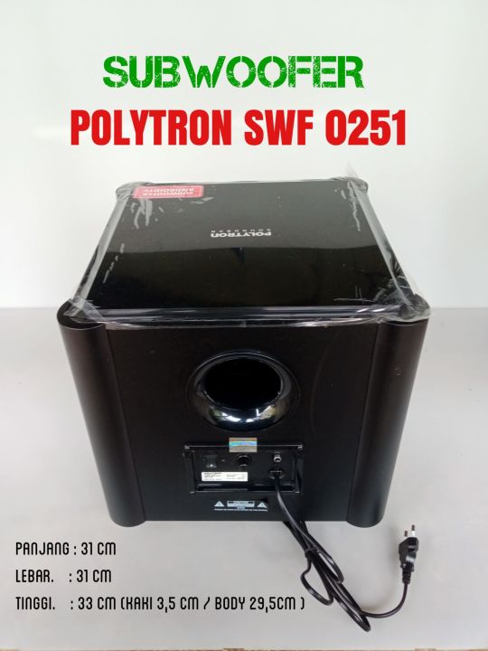 SUBWOOFER AKTIF POLYTRON SWF 0251 | Lazada Indonesia