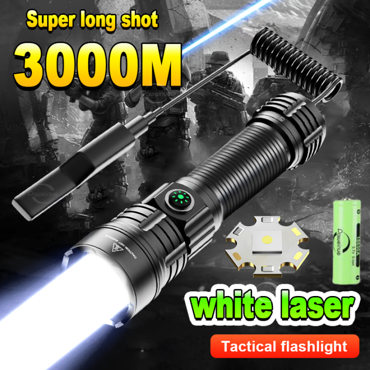 2024 Ultra Powerful Military Tactical Flashlight USB Rechargeable ...