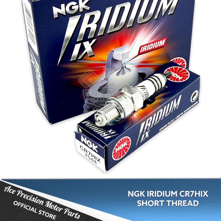 NGK Iridium Motorcycle Spark Plug CR7HIX (equi. C7HSA) | Lazada PH