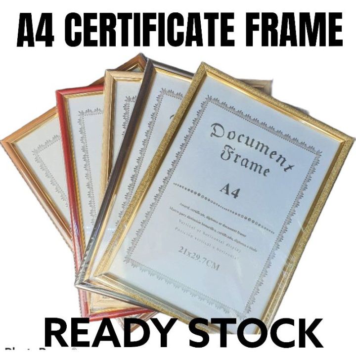 A4 Frame/A4 Certificate Frame /Photo Frame/Frame Picture | Lazada