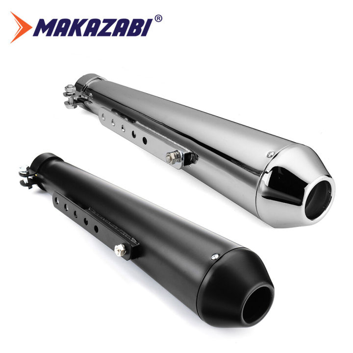 Universal Motorcycle Cafe Racer Exhaust Mufflers Silencer Pipe with ...