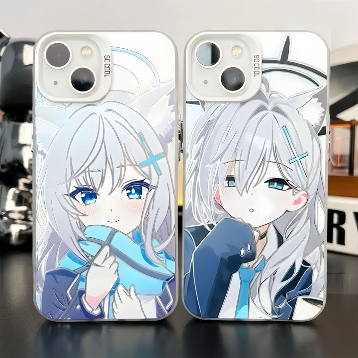 เคสโทรศัพท์มือถือ Blue Archive Black King Sand Wolf Color Silver White ...