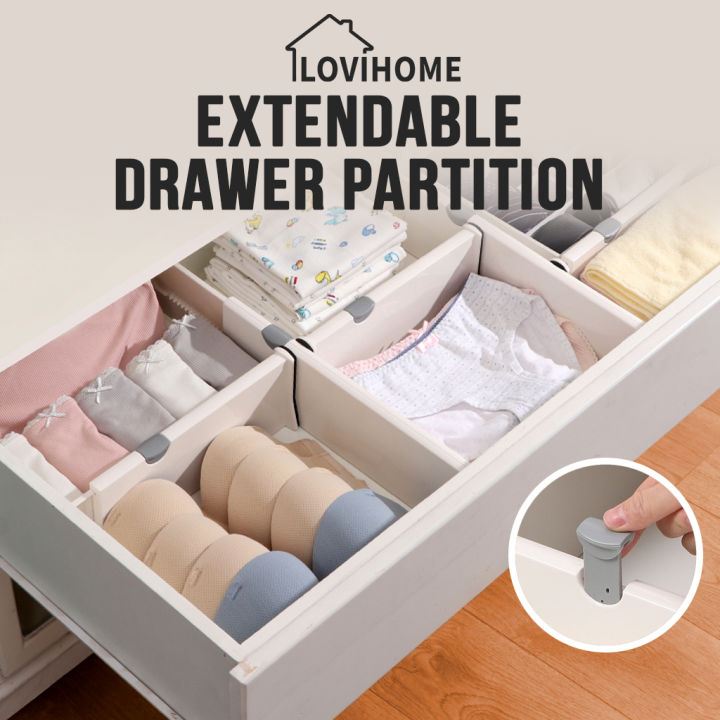 SG Extendable Drawer Divider Partition Organizer Storage Cabinet ...