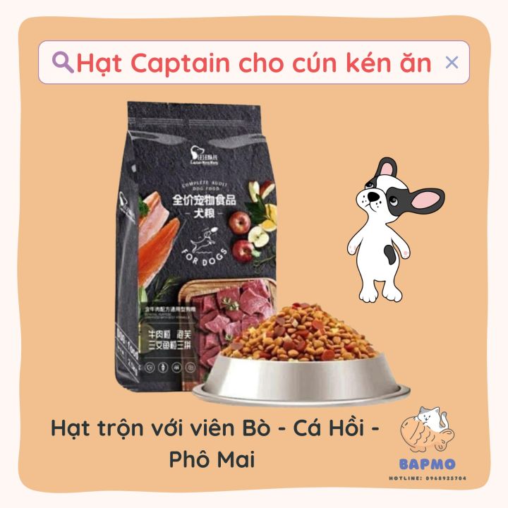 [Rẻ vô địch]Hạt Captain thức ăn cho Chó Kén Ăn - Hạt Captain dành mọi ...