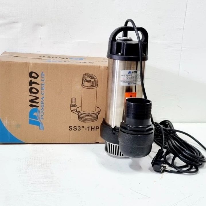 INOTO Pompa Celup Submersible Pump Stainless SS 3Inch 1 HP 750Watt Daya ...