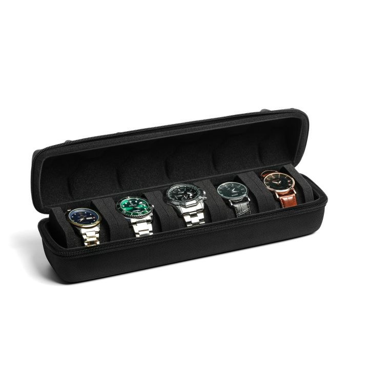 5 Watch Travel Case Roll, Portable Eva Watch Carry Case Roll Storage ...