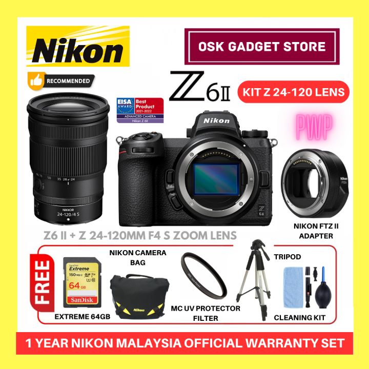 Nikon Z6 Mark 2 Z6II Z6 II Full Frame Mirrorless Camera | Bundle Package | 1 Year Nikon Official ...