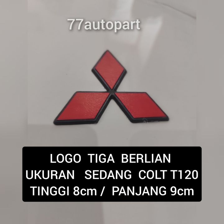 Emblem Logo Tiga Berlian Colt T120 UKURAN SEDANG | Lazada Indonesia