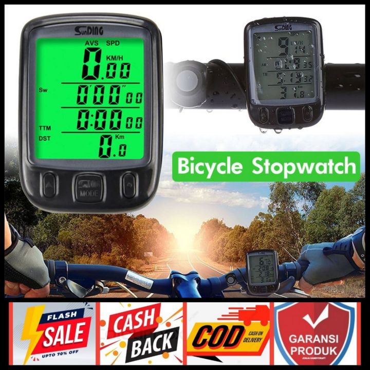 speedometer sepeda Speedo Meter backlight Sunding oodometer | Lazada ...