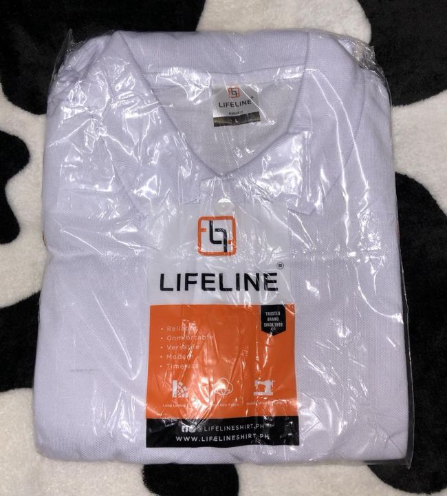 Lifeline Polo Shirt for Men (White) | Lazada PH