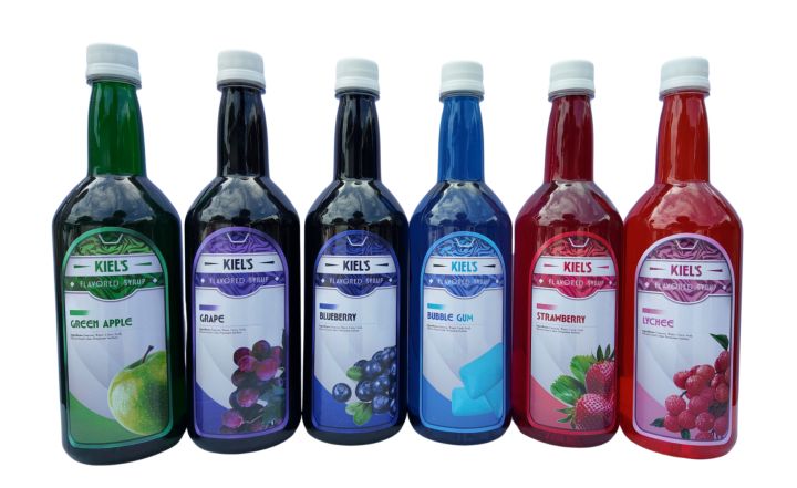 Kiel's Flavored Syrup 750ml | Premium Flavours for Soda, Tea, Shaved ...