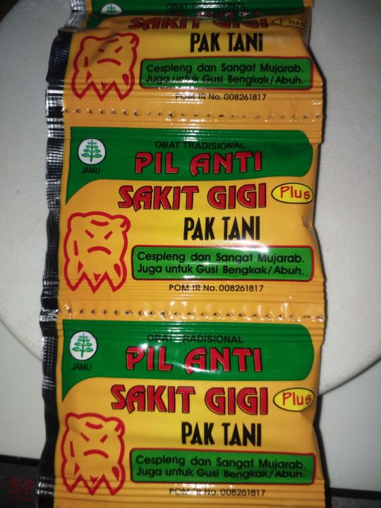 Obat Tradisional Pil SAKIT GIGI PAK TANI (Harga per 1 bks.) | Lazada ...