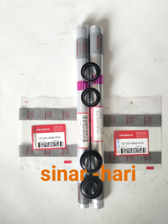 AS SHOCK DEPAN KOMPLIT ( KYZ ) HONDA ORIGINAL SUPRA X 125 HELM, IN FI ...