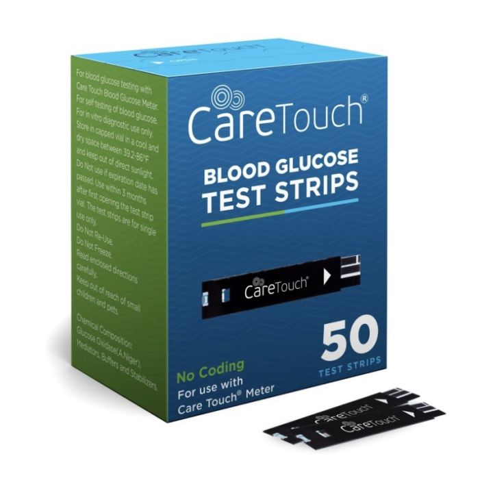 Care Touch Blood Glucose Test Strips 50 count for Use with Care Touch ...