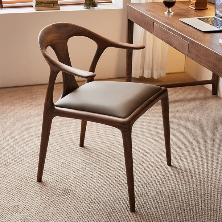 Modern Minimalist Home Use Duckbill Chair North American Black Walnut ...