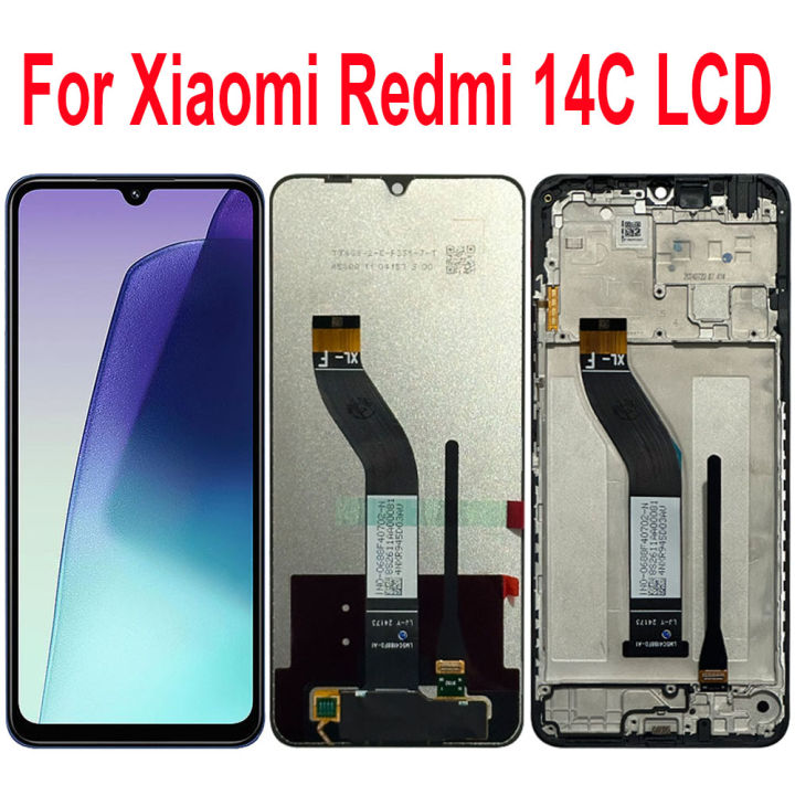 6.88'' For Xiaomi Redmi 14C LCD Display Screen Touch Panel Digitizer ...