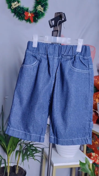 Maong Short for Kids Boys 5-14 Years Old Christmas Party Outfit Casual ...