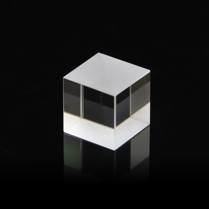 Optical Glass Cube 25.4mm Beamsplitters Prism Semi-Reflective and Semi ...