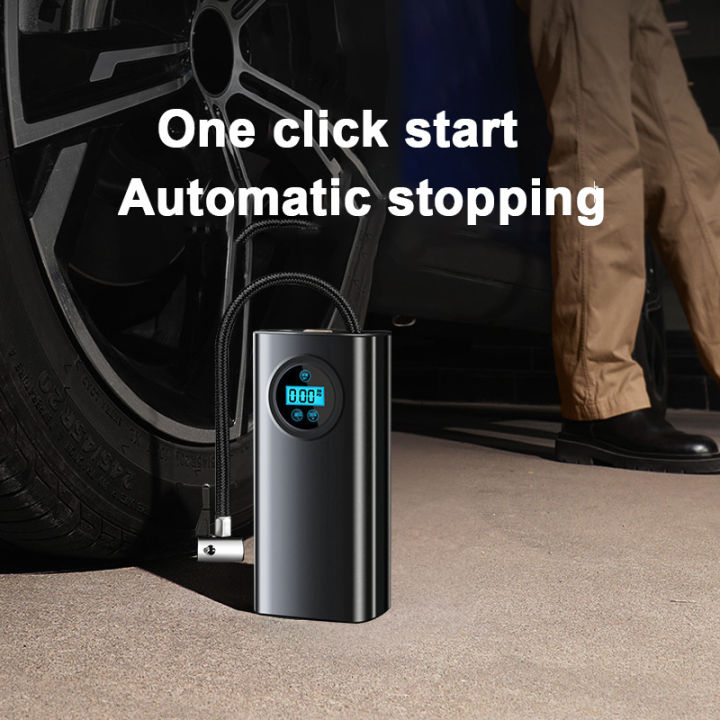 Wireless Wired Car Air Pump Digital Display Air Compressor Pump Tire ...