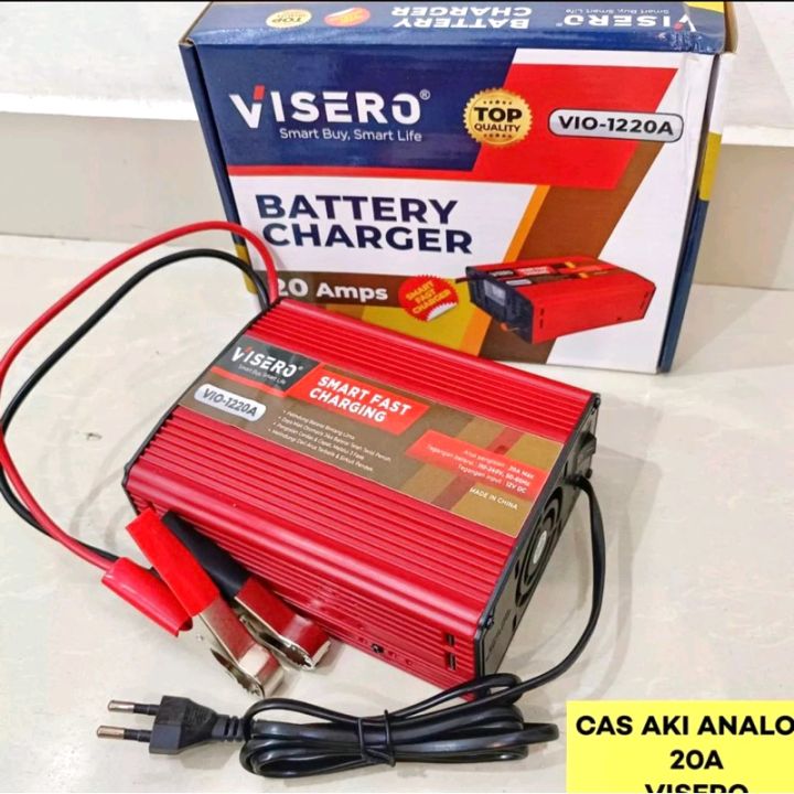 Charge Charger Cas Casan Aki Otomatis VISERO VIO-1220A 20A 20amper 12v ...