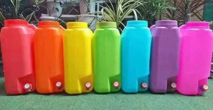 5Gallon Slim Jug Water Container Colorful(red orange yellow Green blue ...