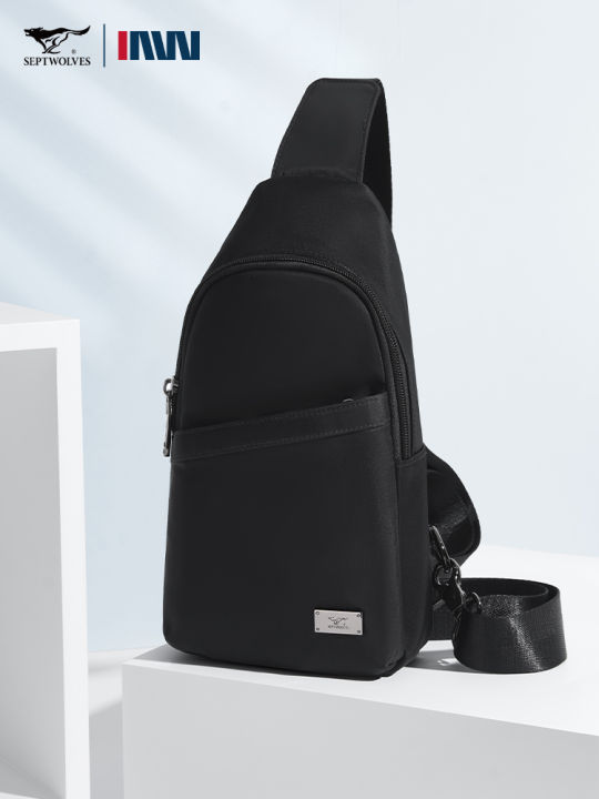 Casual Septwolves Men's Crossbody Bag Business Commuter Chest Pack ...