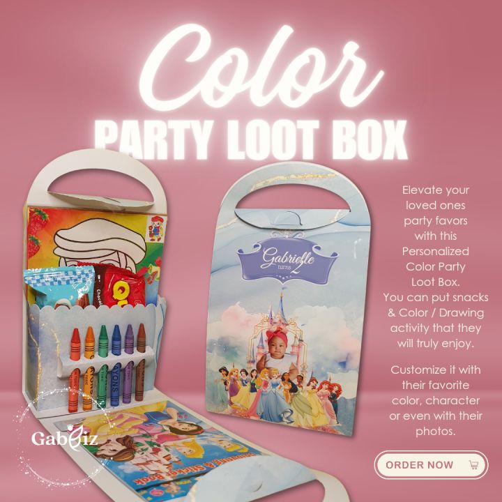 Personalized Birthday Color Party Loot Box | Lazada PH