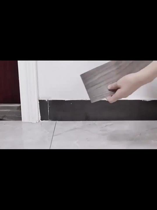 10mX10cm pvc border line wall sticker baseboard self adhesive wood ...