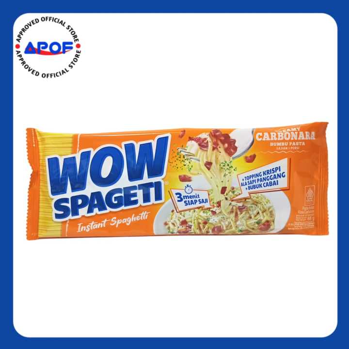 WOW SPAGHETTI INSTAN RASA CARBONARA DAN BOLOGNESE | Lazada Indonesia