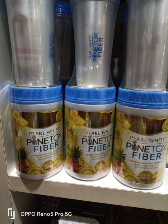 3 Botol Jamu Jelita Pearl White Pinetox Fiber 100% Original HQ | Lazada
