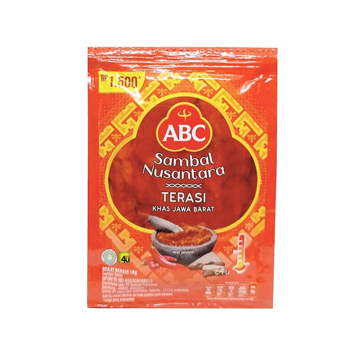 ABC SAMBAL TERASI ( 1 PACK ISI 10 SACHET ) ( EXP 2023 ) | Lazada